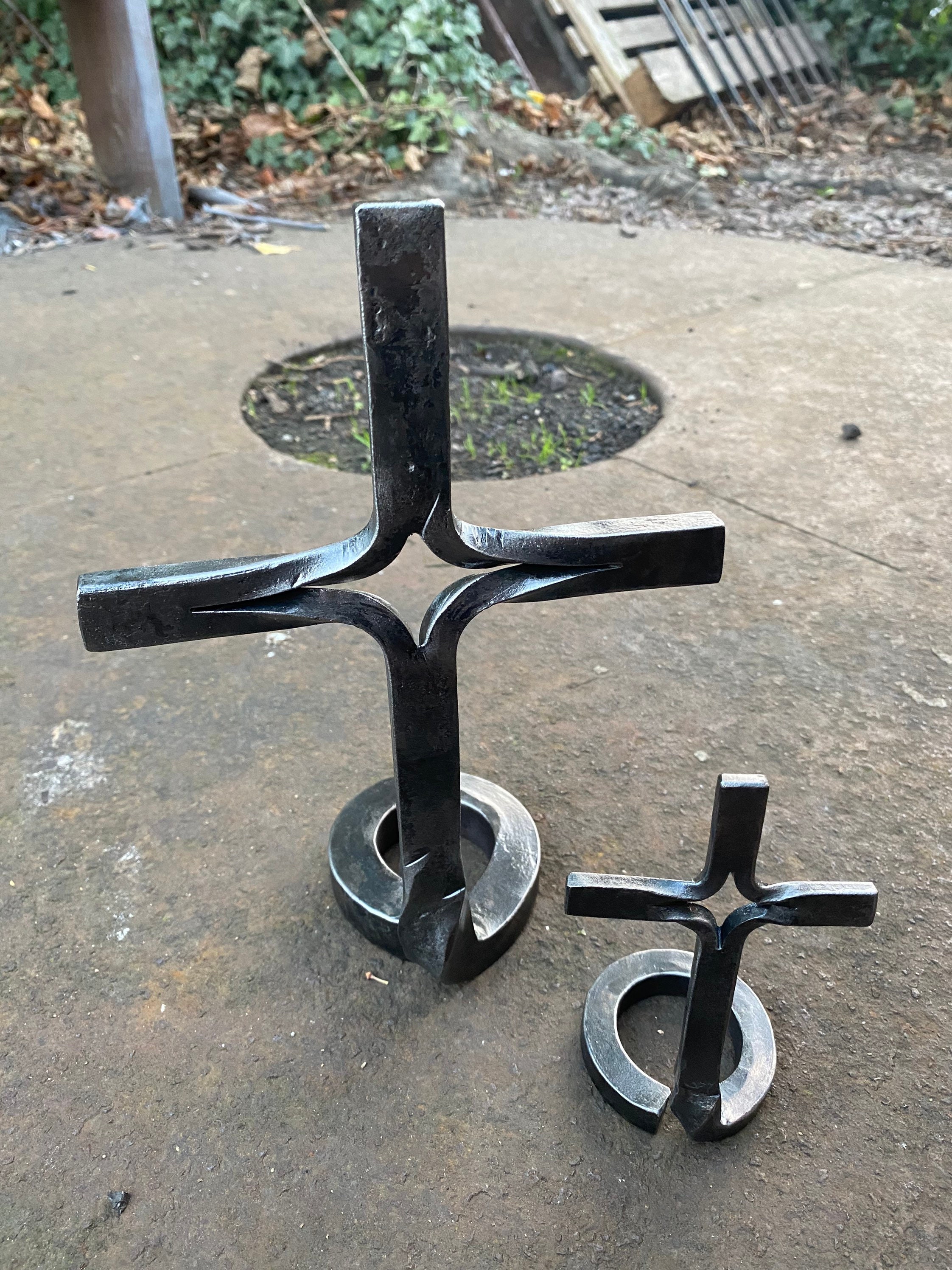 Hand Forged Cross - Etsy