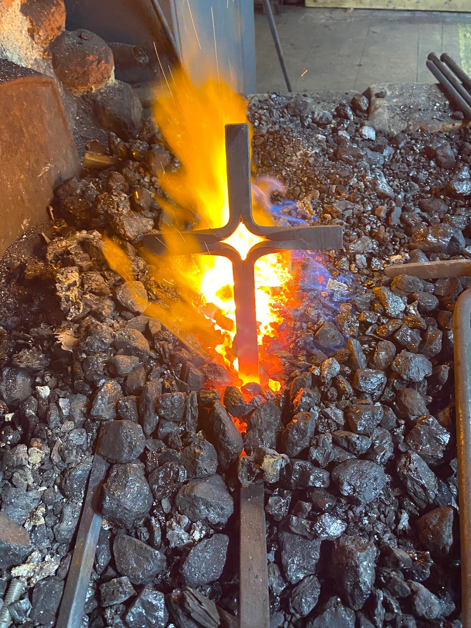 Hand Forged Cross - Etsy