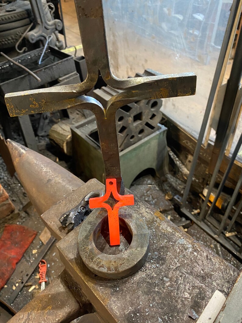 Hand Forged Cross - Etsy