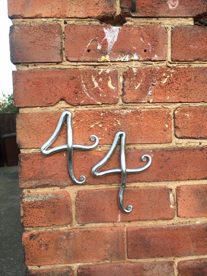 Door Numbers (hand Forged) - Etsy UK