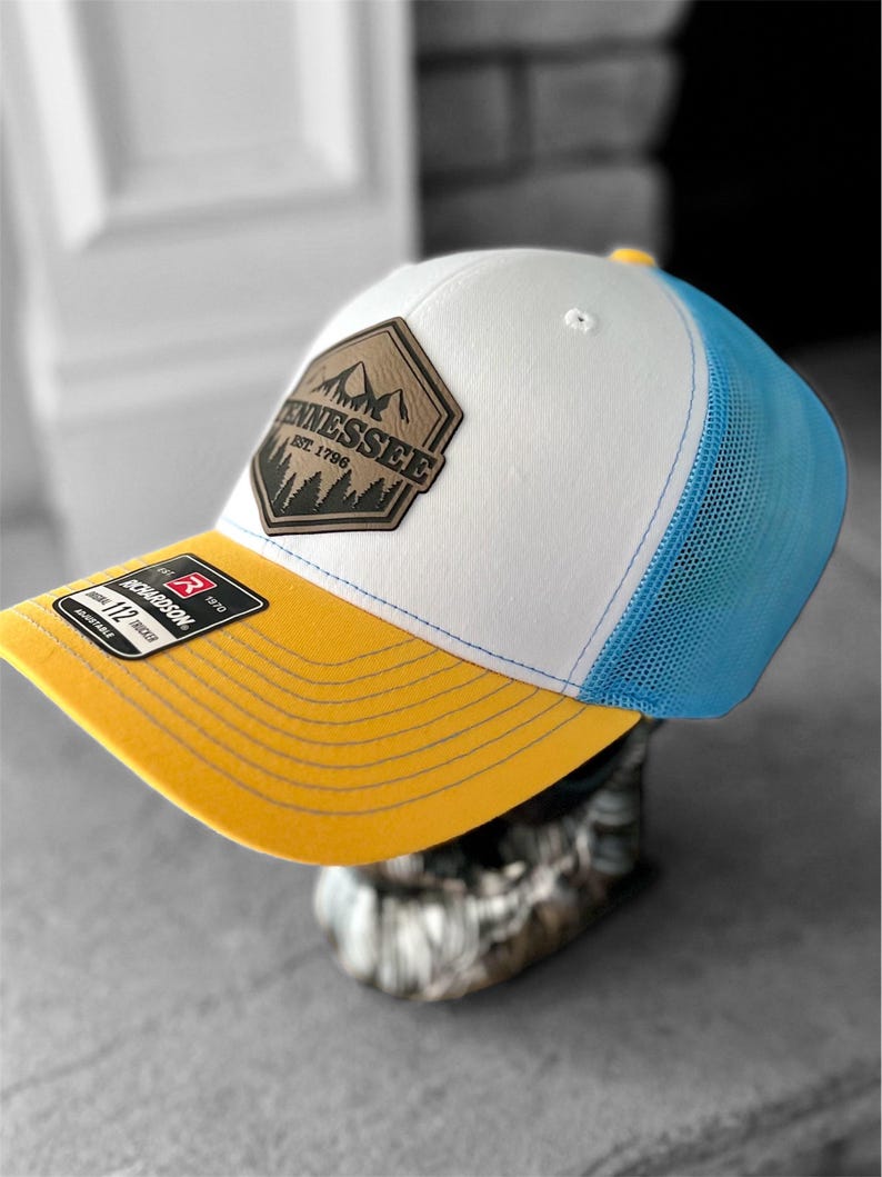 Tennessee Leather Patch Hat - Etsy
