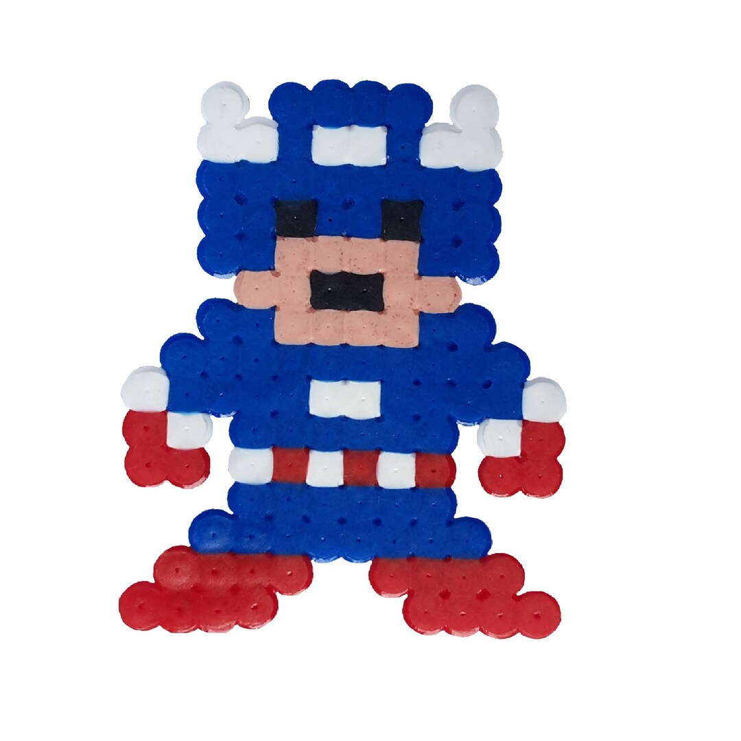 Superhero Hama/perler Bead Party Favour available as Keyring - Etsy