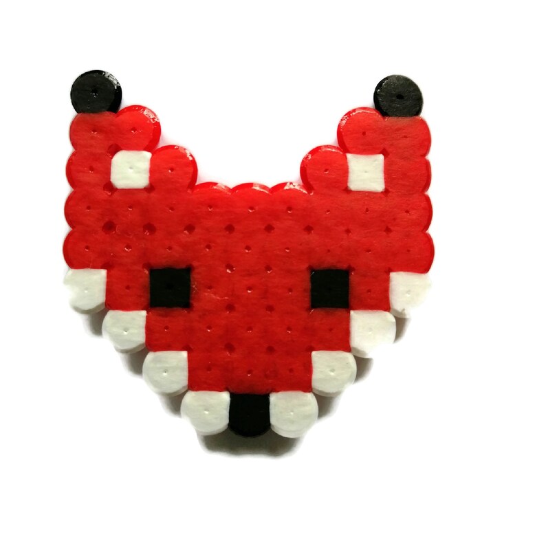 Wolf Head Hama/perler Bead Party Favour, Available as Keyring, Keychain ...