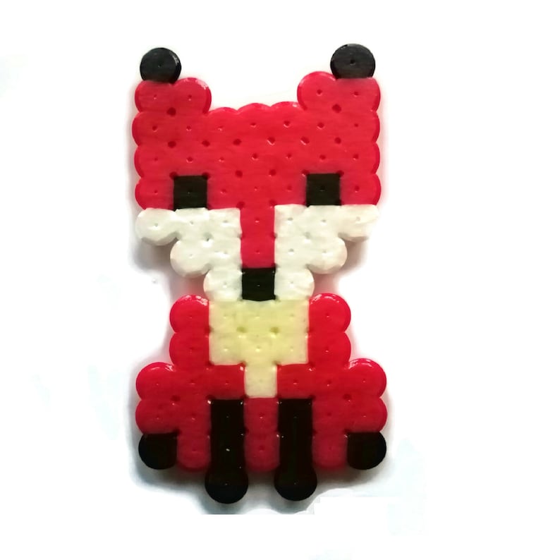 Fox Hama/perler Bead Party Favour, Available as Keyring, Keychain ...