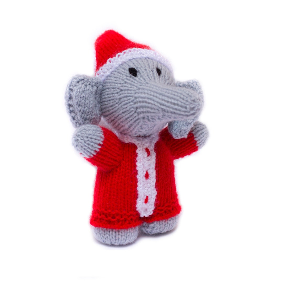 Cute Boy Bedtime Elephant Hand Knitted Character Doll 17cm - Etsy