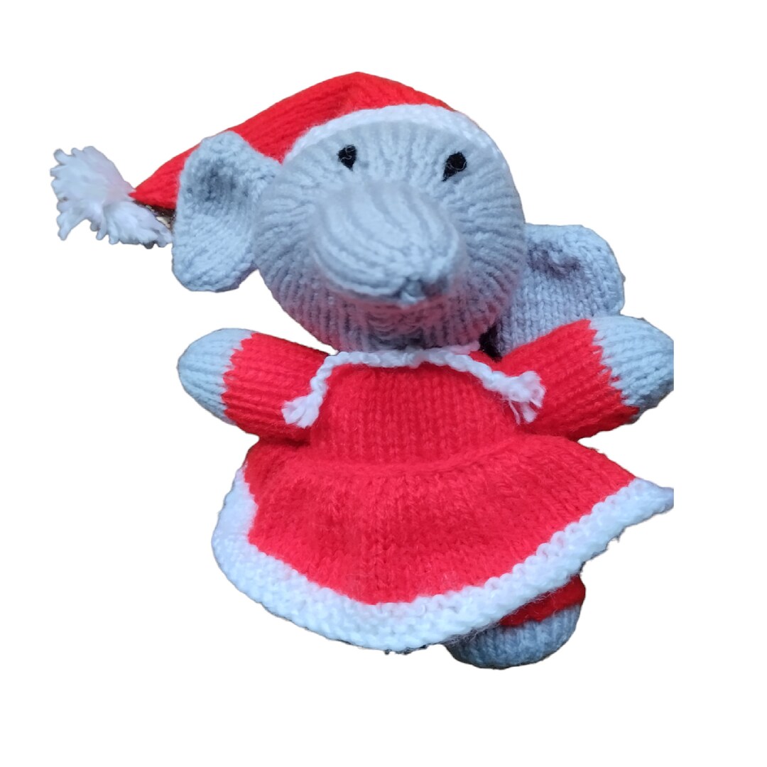 Cute Girl Bedtime Elephant Hand Knitted Character Doll 17cm - Etsy