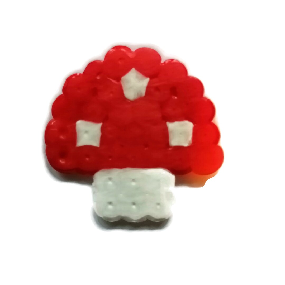 Toadstool Hama/perler Bead Party Favour, Available as Magnet, Brooch ...
