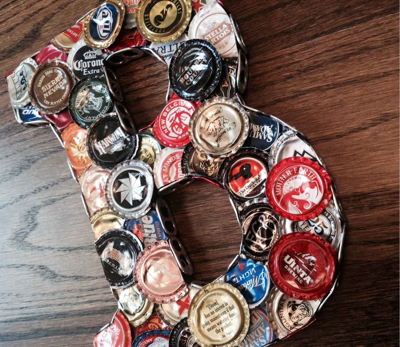 Unique Craft Beer Bottle Cap Letters and Signs - Etsy