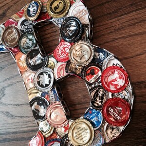 Unique Craft Beer Bottle Cap Letters and Signs - Etsy