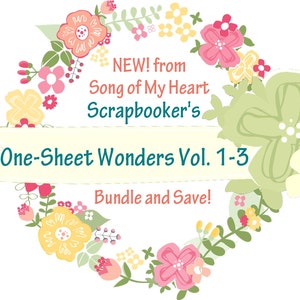 Vol. 1-3 Scrapbooker's One-sheet Wonders BUNDLE: Instant Digital ...