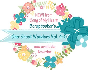 Vol. 1-3 Scrapbooker's One-sheet Wonders BUNDLE: Instant Digital ...