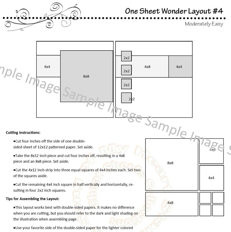 Vol. 1-3 Scrapbooker's One-sheet Wonders BUNDLE: Instant | Etsy