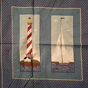 Lighthouse fabric panels | Etsy