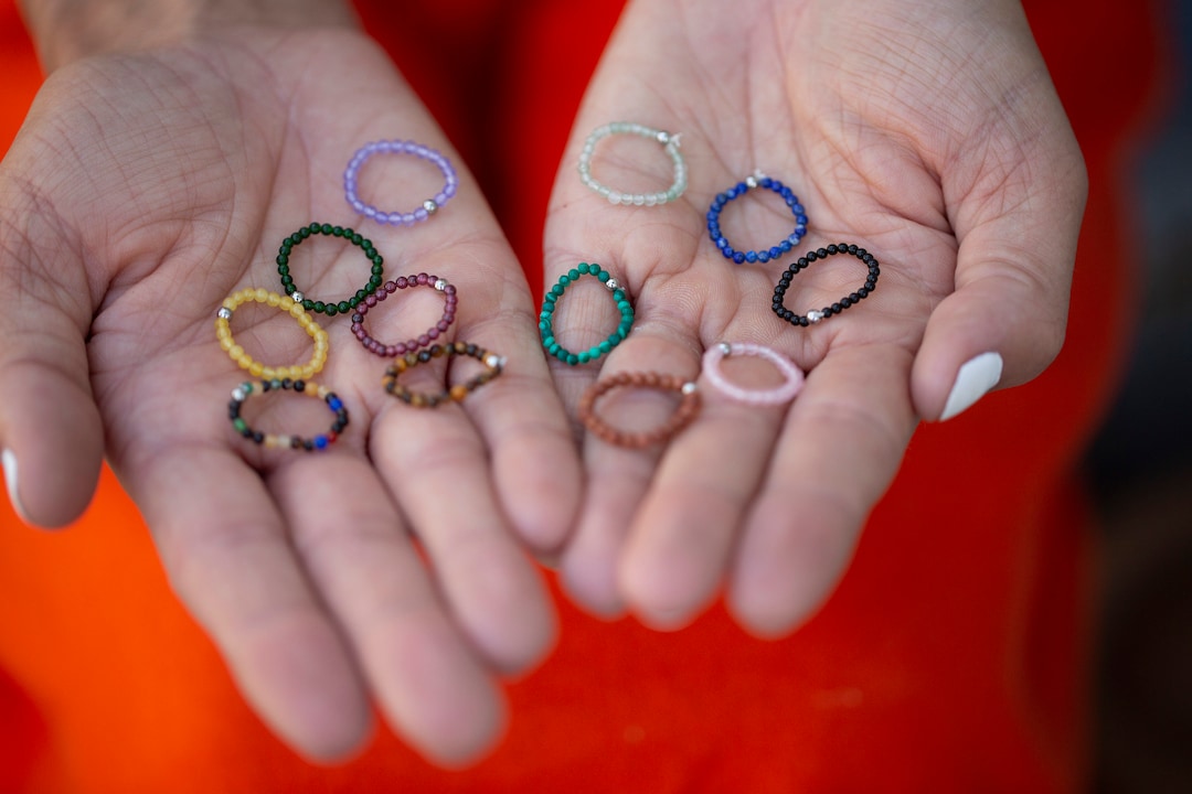 Beaded Rings, Stackable Rings, Colorful Seed Bead Rings, Stackable Ring ...