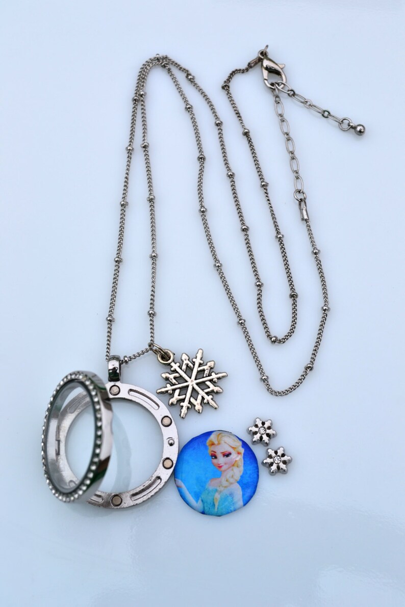 Frozen Inspired Locket Necklace-floating Locket Pendant - Etsy