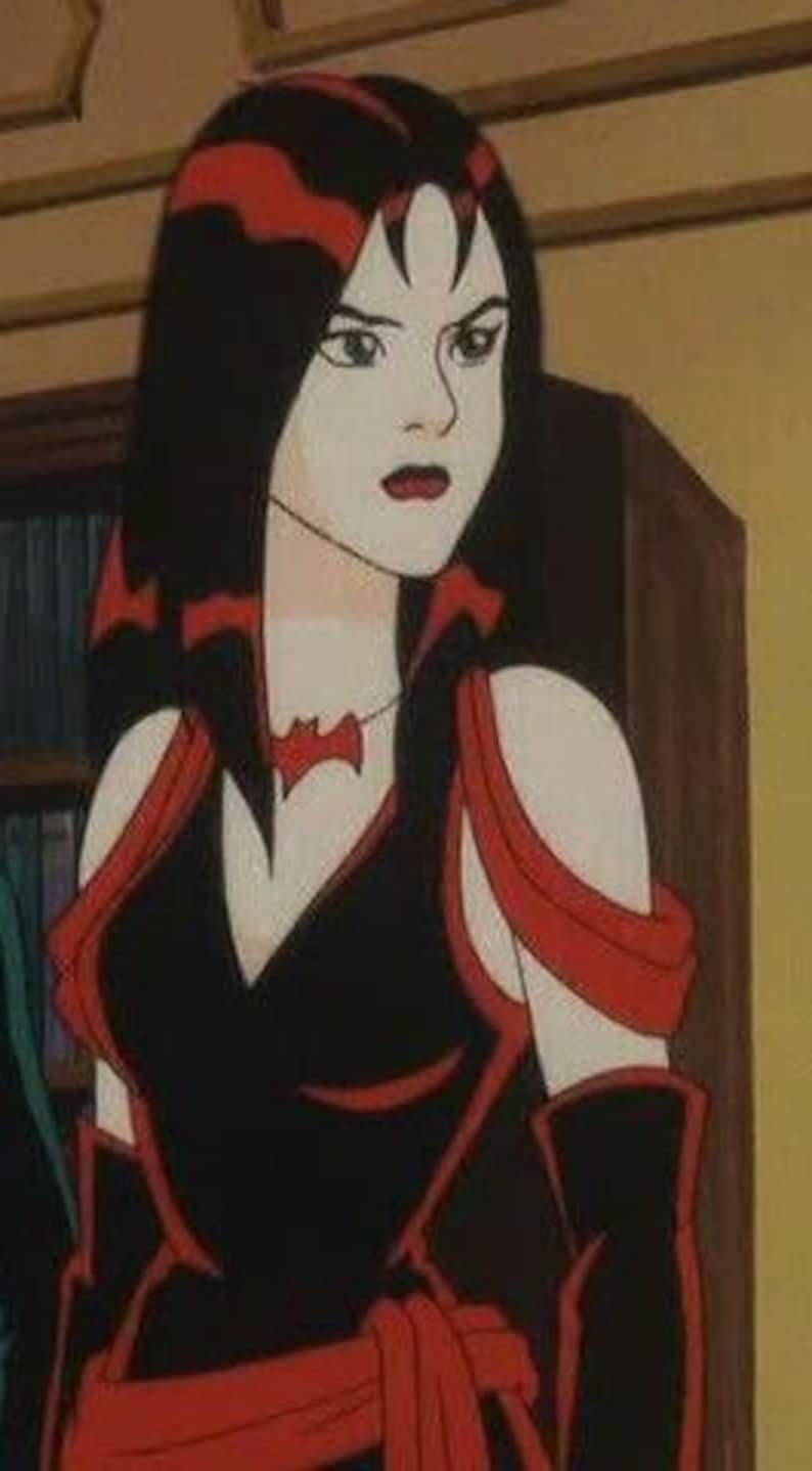Thornsally Mcknight The Hex Girls Cosplay Red Bat Necklace Etsy