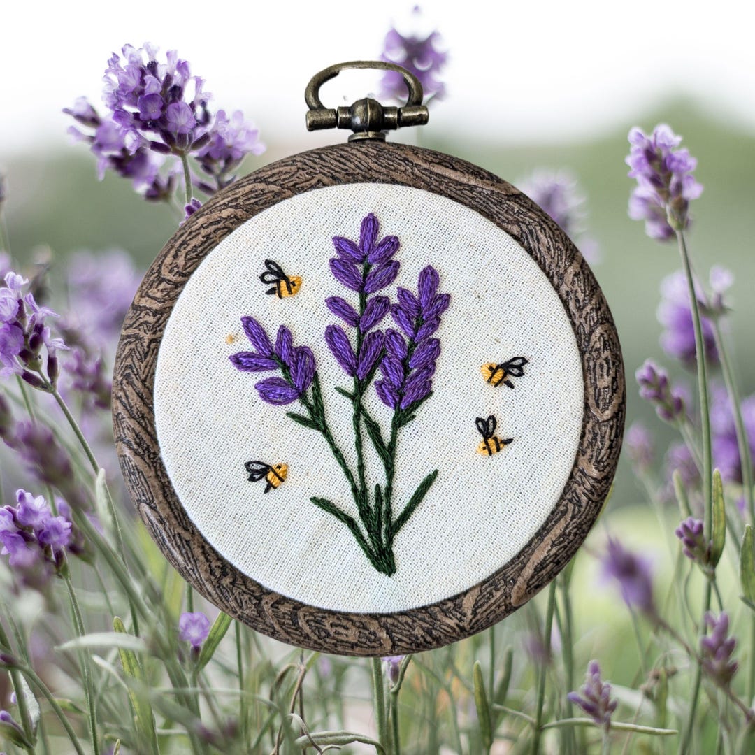 Lavender - the Country Garden Collection - Embroidery Kit - Etsy