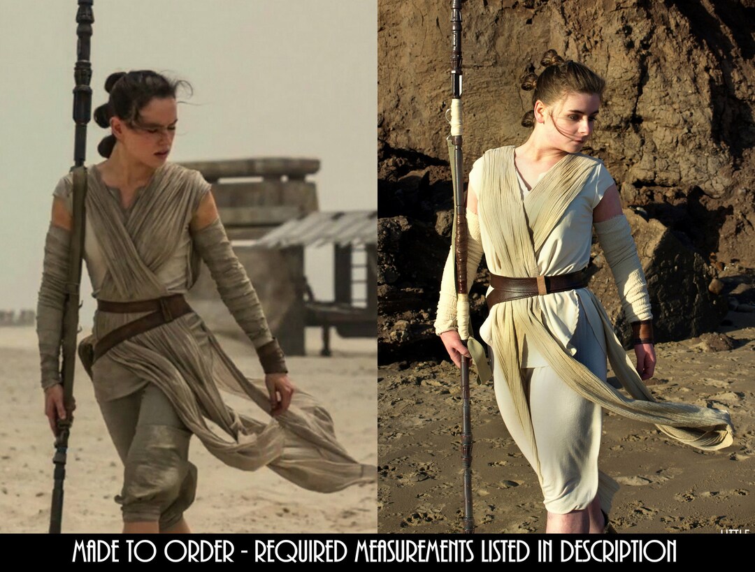 Rey Cosplay Star Wars: the Force Awakensthe Last Jedi Rey's Leather ...