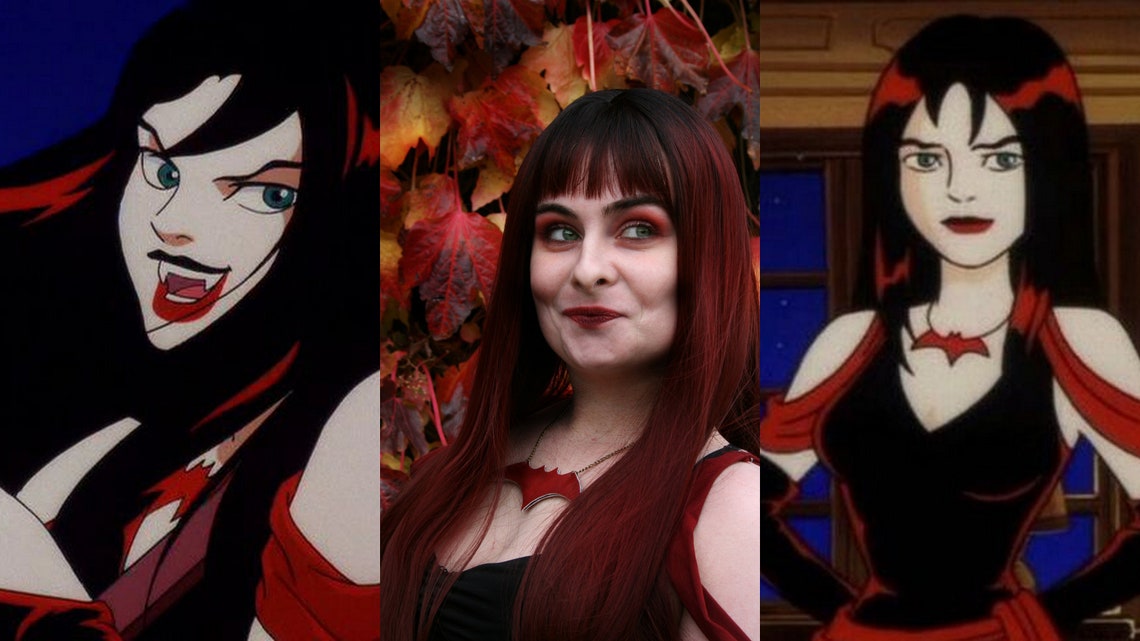 Thornsally Mcknight The Hex Girls Cosplay Red Bat Necklace Etsy