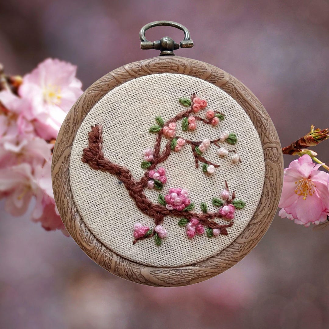 Cherry Blossom - the Country Garden Collection - Embroidery Kit - Etsy
