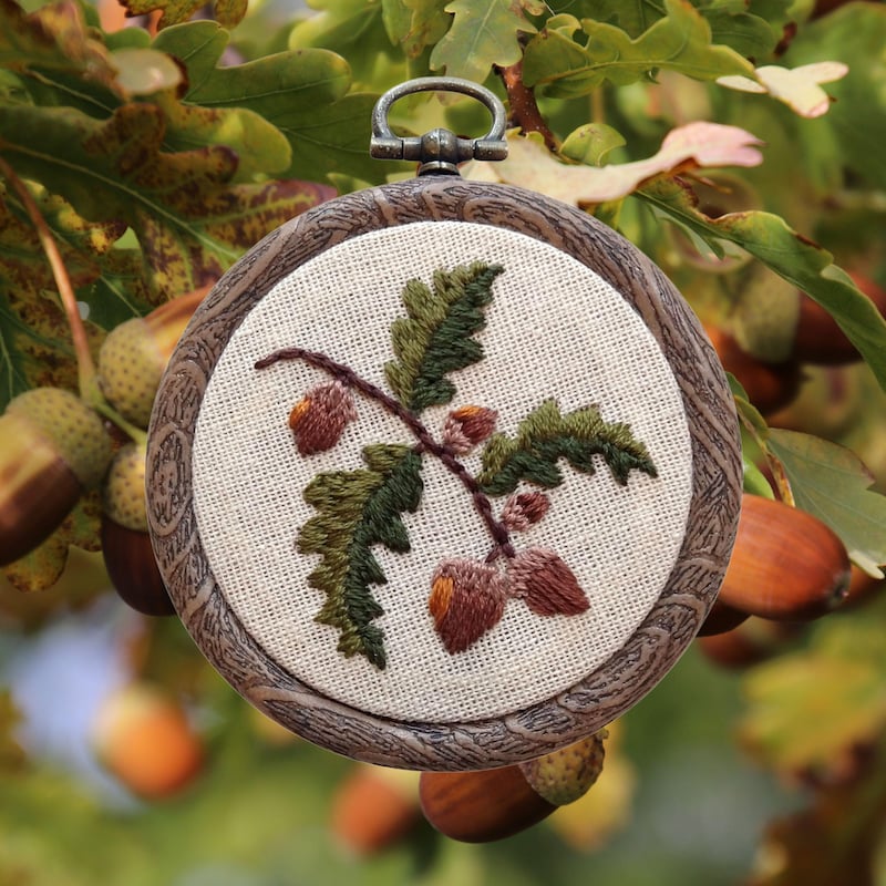 Acorn Embroidery - Etsy