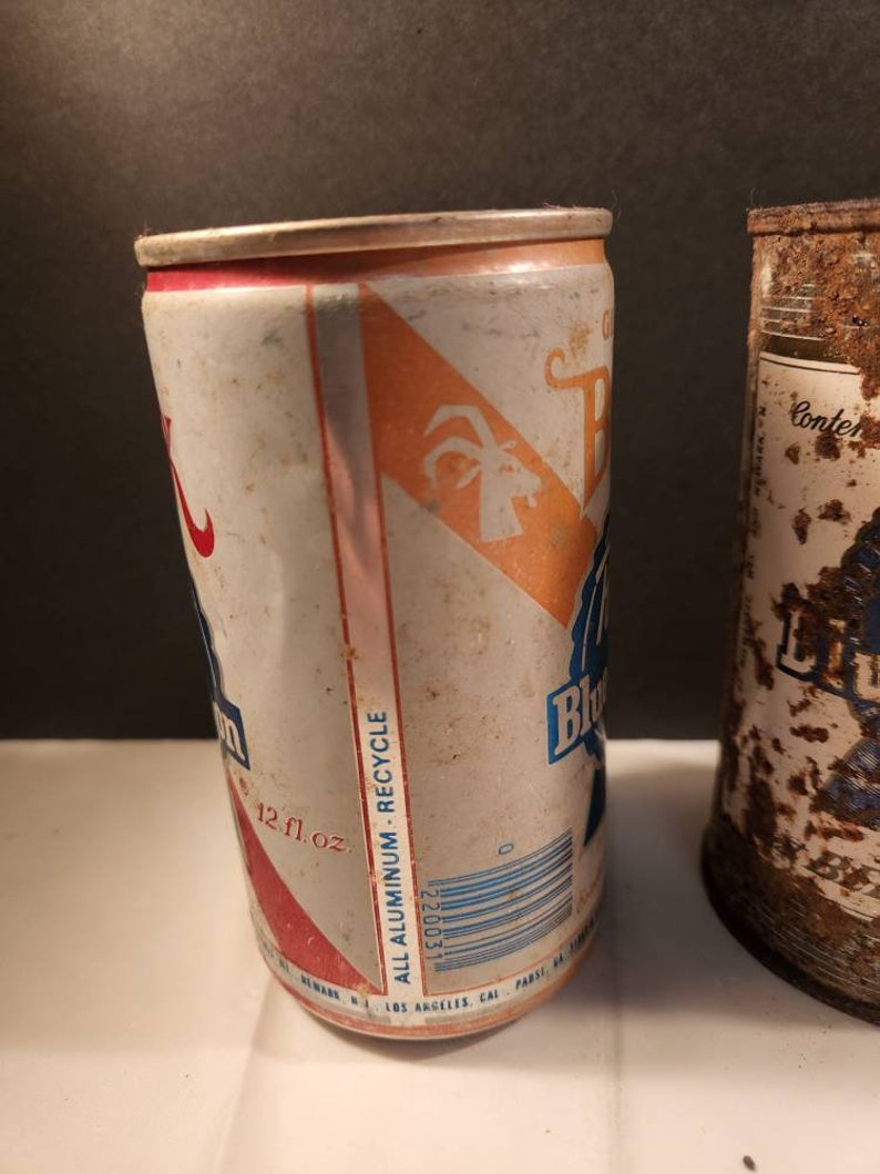 Vintage PBR Pabst Blue Ribbon Aluminum Cans - Etsy