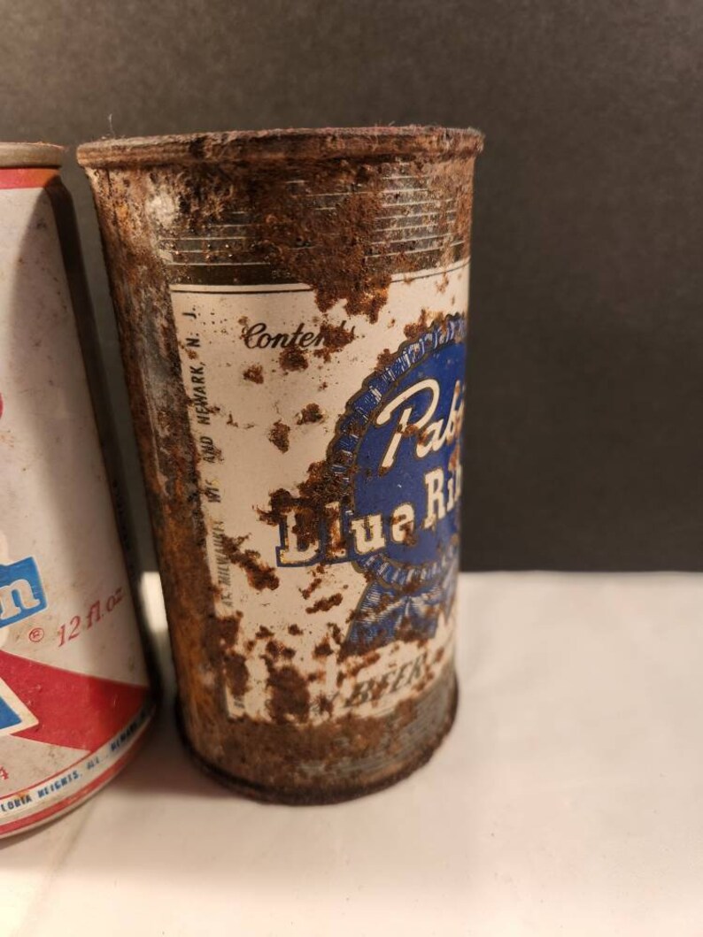 Vintage PBR Pabst Blue Ribbon Aluminum Cans - Etsy