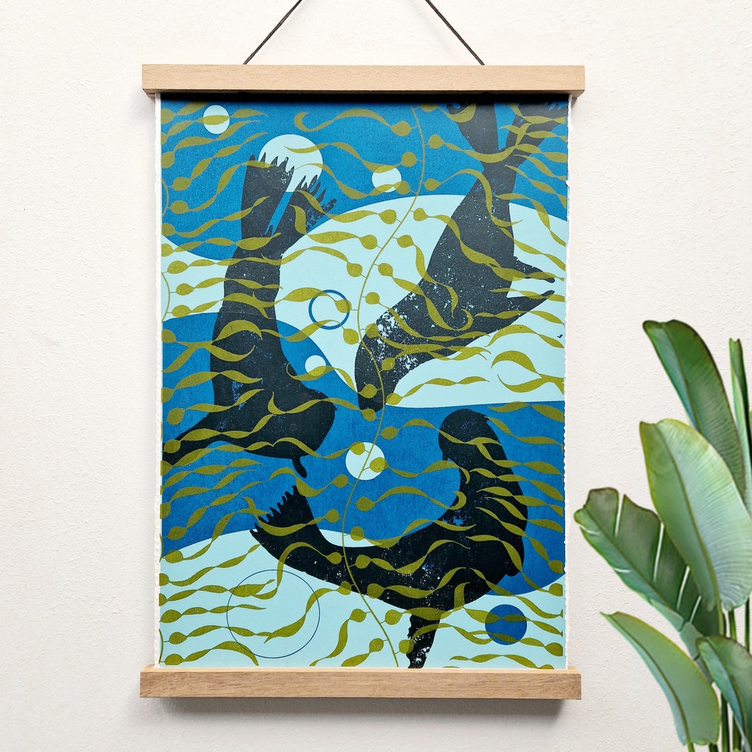 Seal Print, A3 Hand Pulled, Screen Print - Etsy