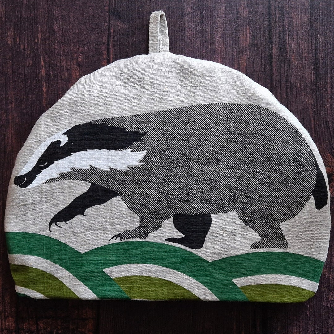 Badger Tea Cosy Animal Tea-cosy Hand Pulled Screen Printed - Etsy UK