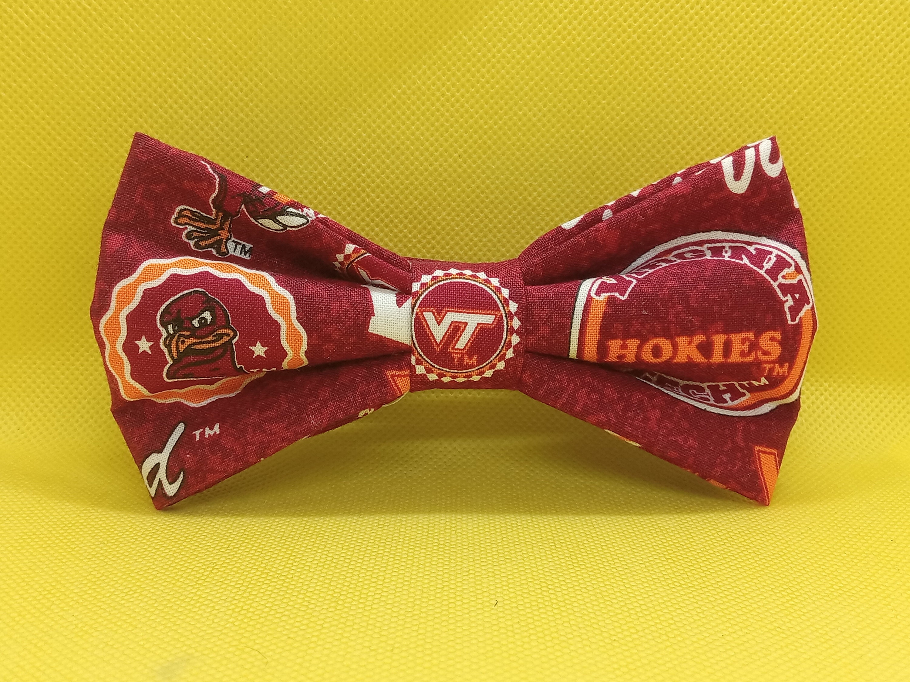 Virginia Tech University Cotton Fabric Neck Adjustable Bowtie - Etsy