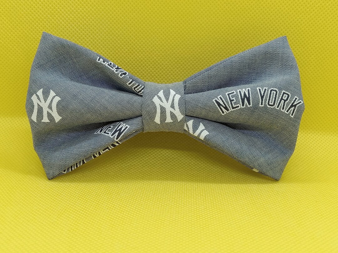 New York Yankees Cotton Fabric, Neck Adjustable Bow Tie - Etsy