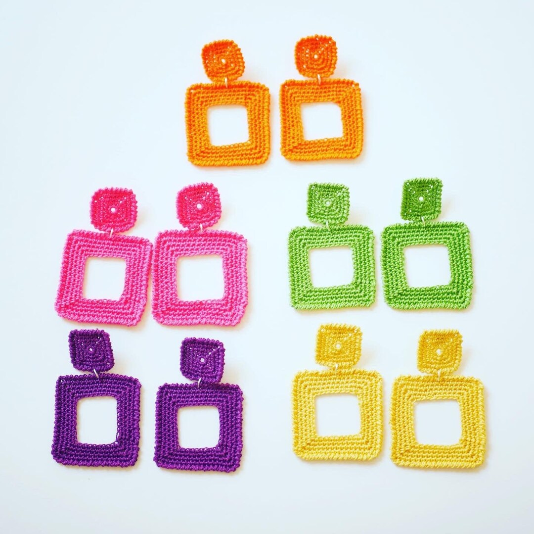Clara Earrings- Digital Crochet Pattern- PDF File Format - Etsy