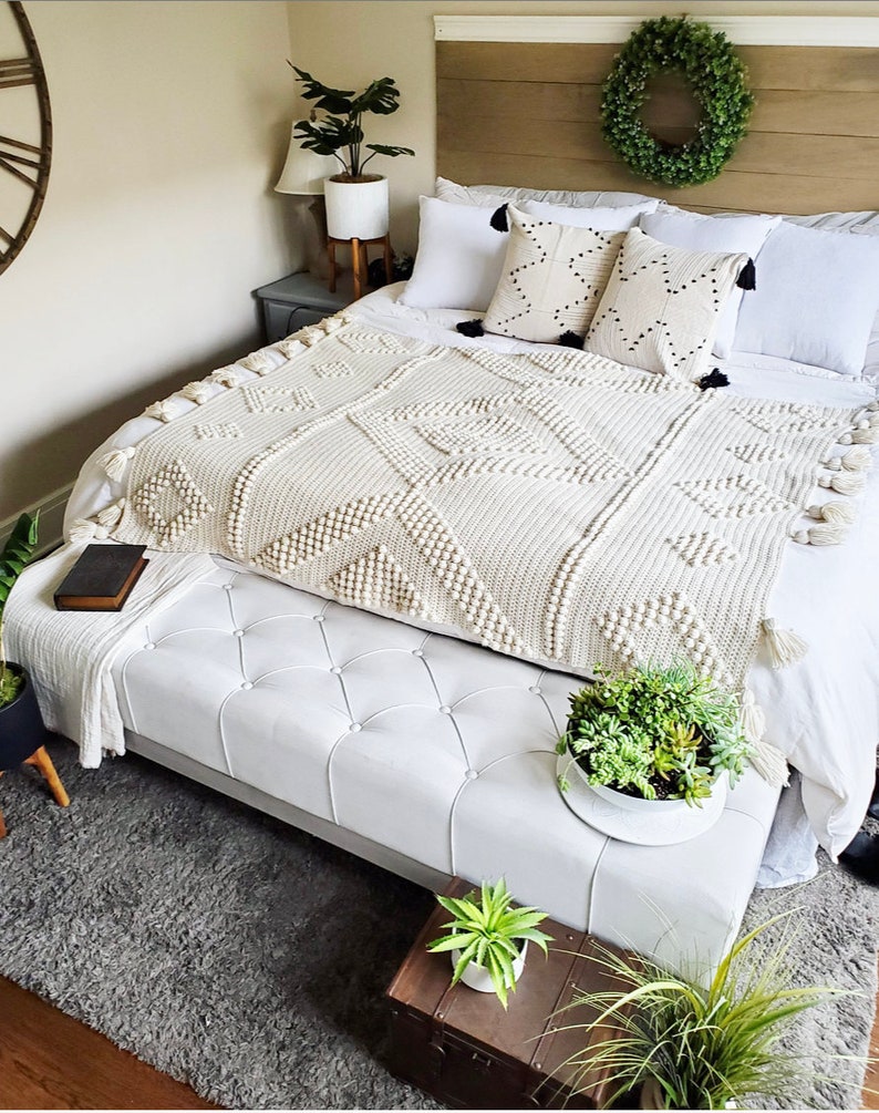 Diamond Luxe- Throw Blanket- Digital Crochet Pattern- PDF File Format ...
