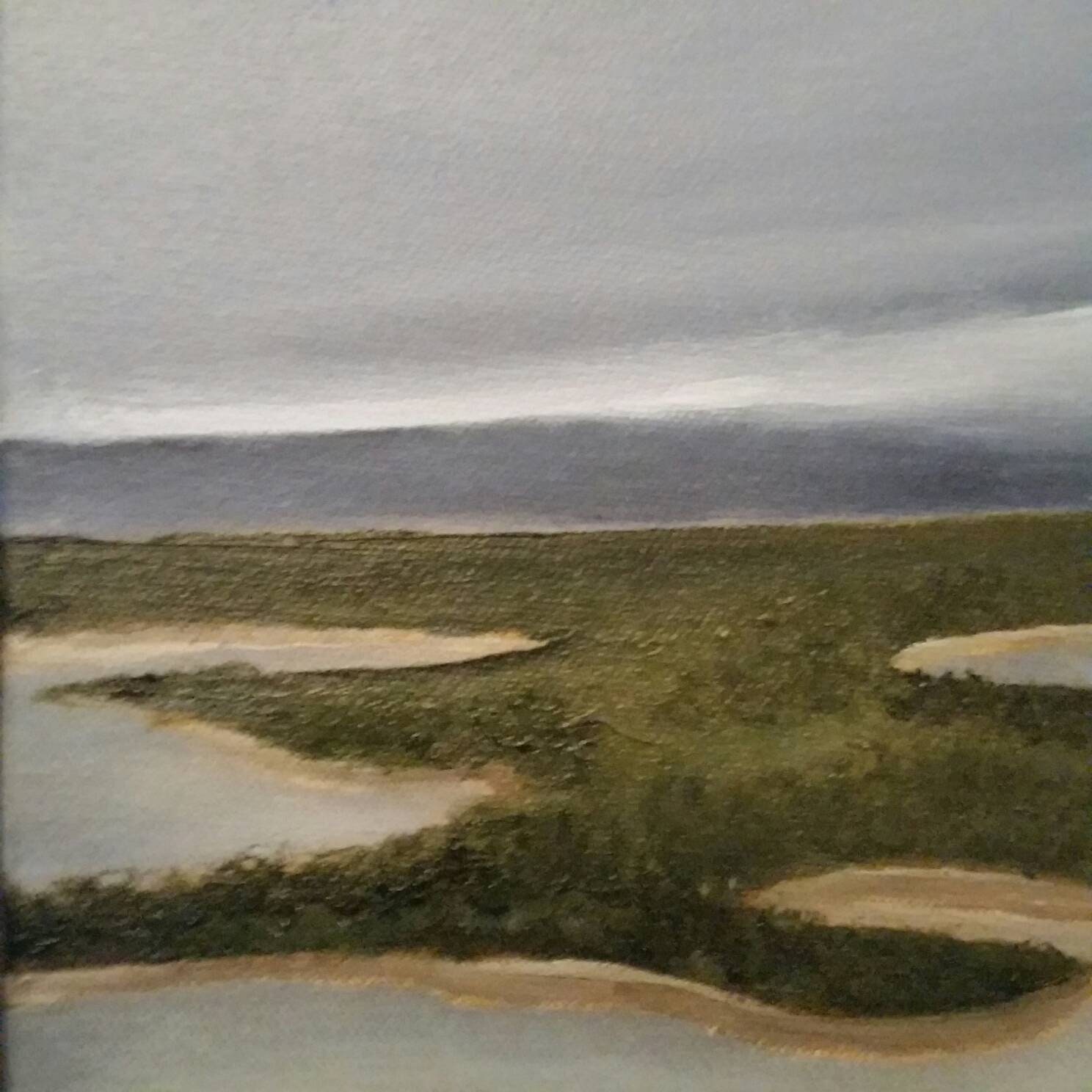 Storm Over Marsh Oil Painting - Etsy