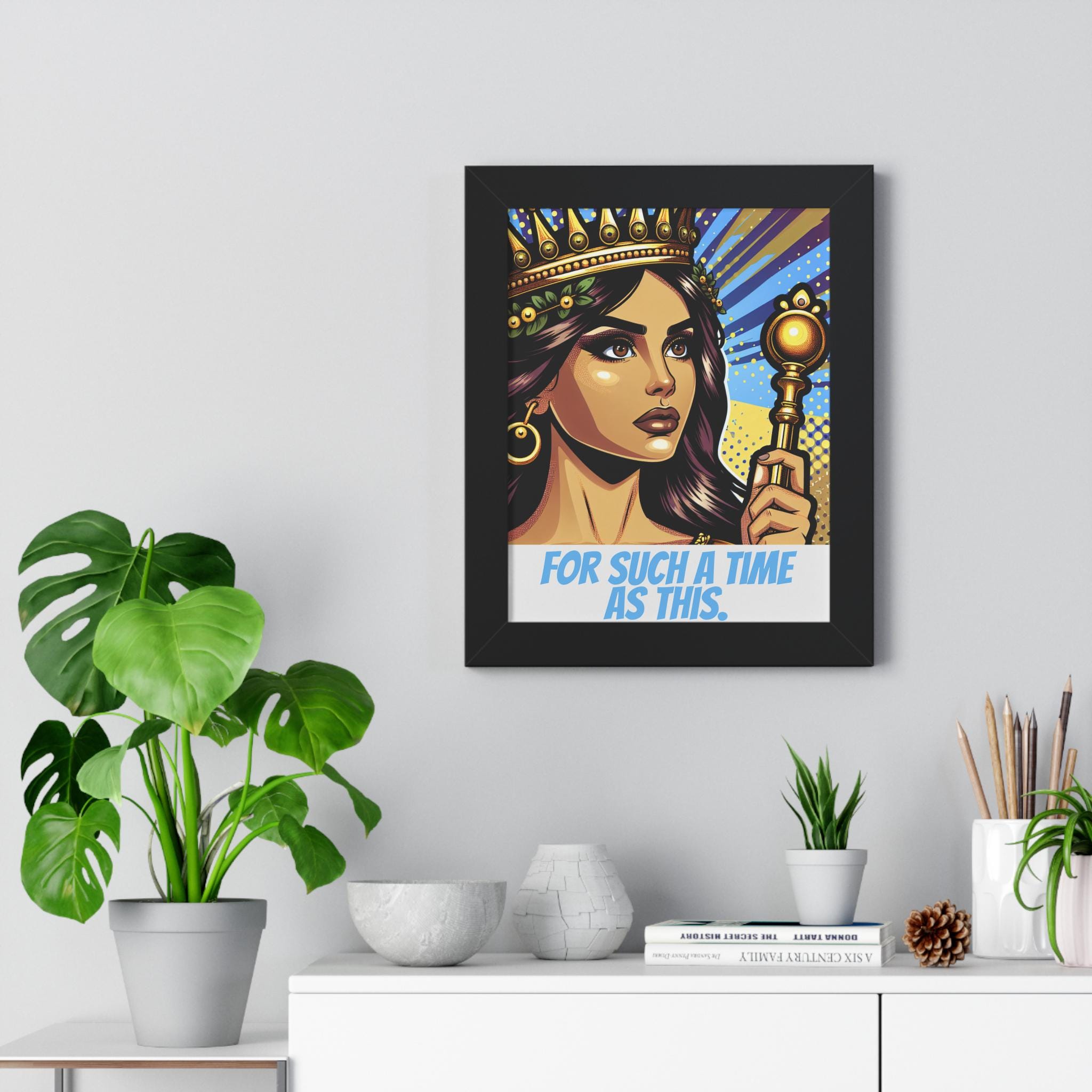 Framed Poster, Esther, Queen, Christian Wall Art, Christian Decor ...