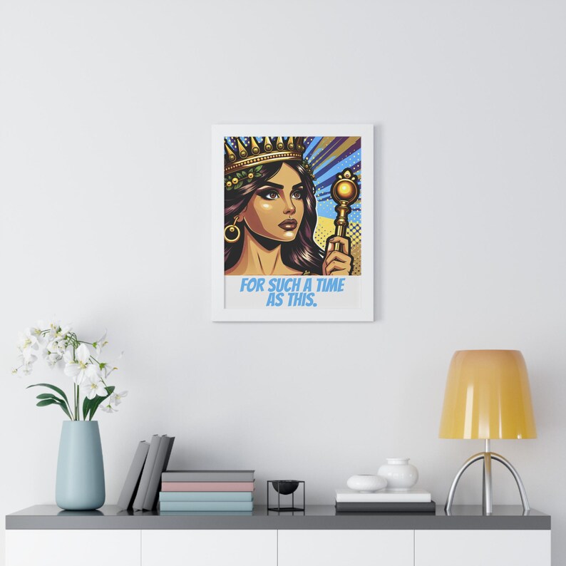 Framed Poster, Esther, Queen, Christian Wall Art, Christian Decor ...