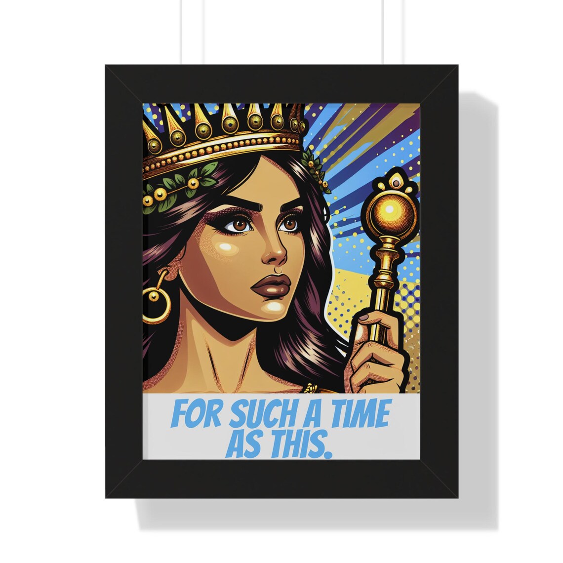 Framed Poster, Esther, Queen, Christian Wall Art, Christian Decor ...