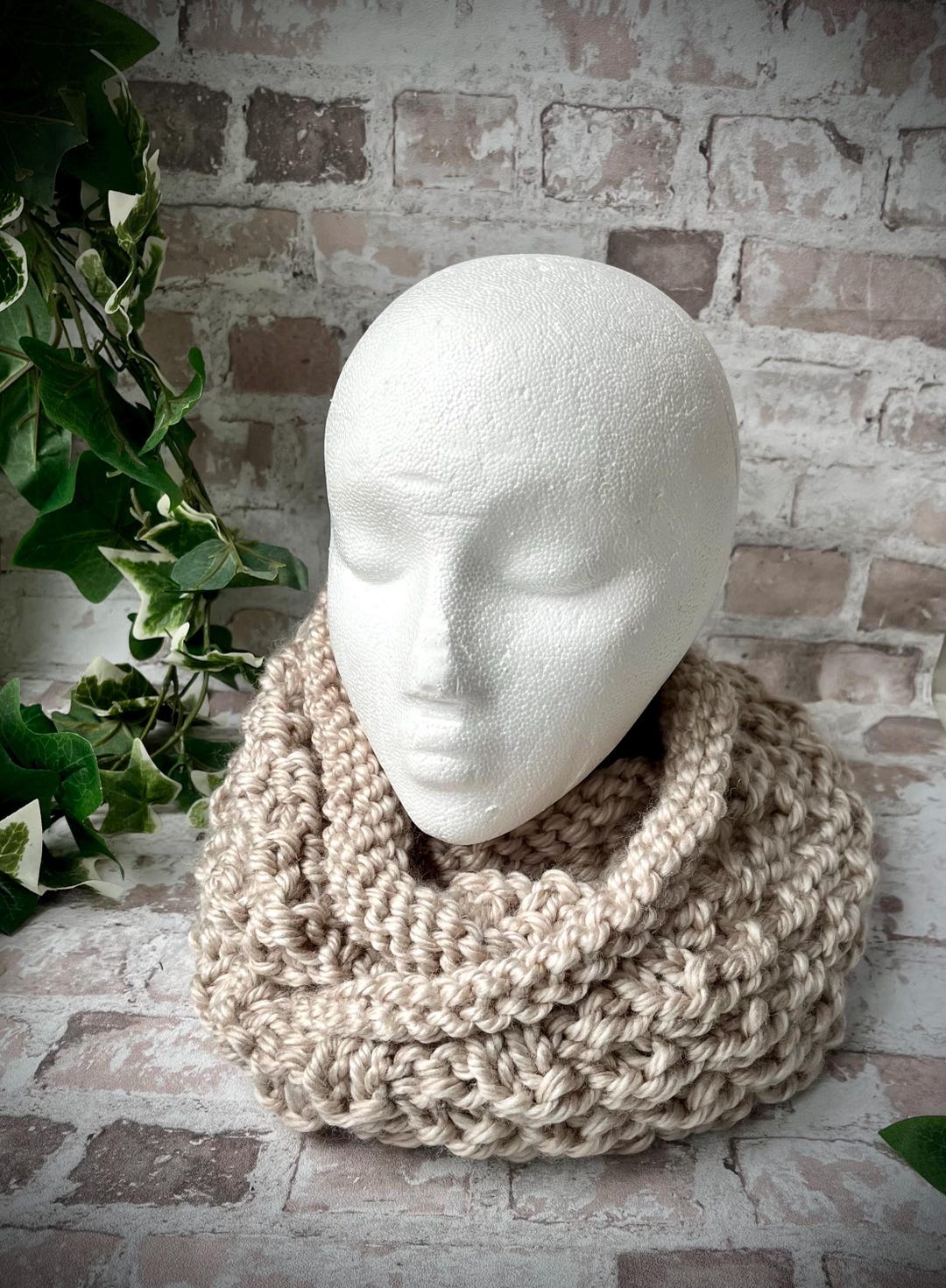 Chunky Snood Knitting Pattern: Easy Infinity Scarf (digital Download ...