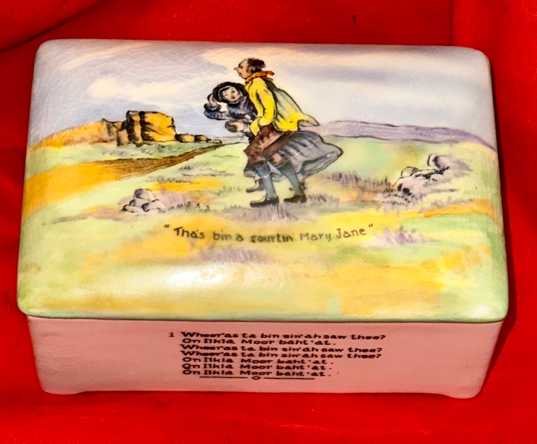 Fielding Crown Devon Musical Cigarettes Trinket Box ILIKLA MOOR BARTAT ...