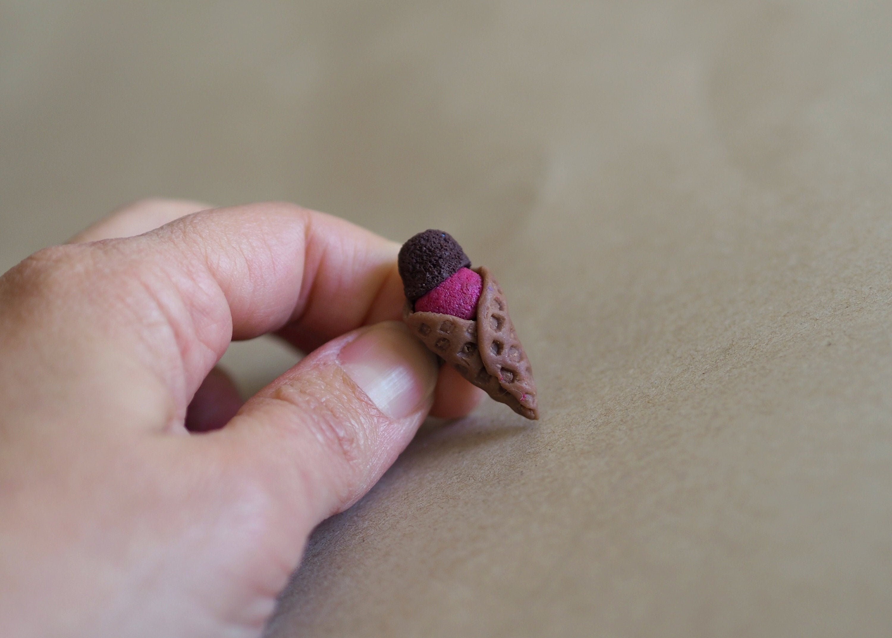 Gelato Ring Clay Ice Cream Ring Beachwear Summer Rings Real - Etsy UK