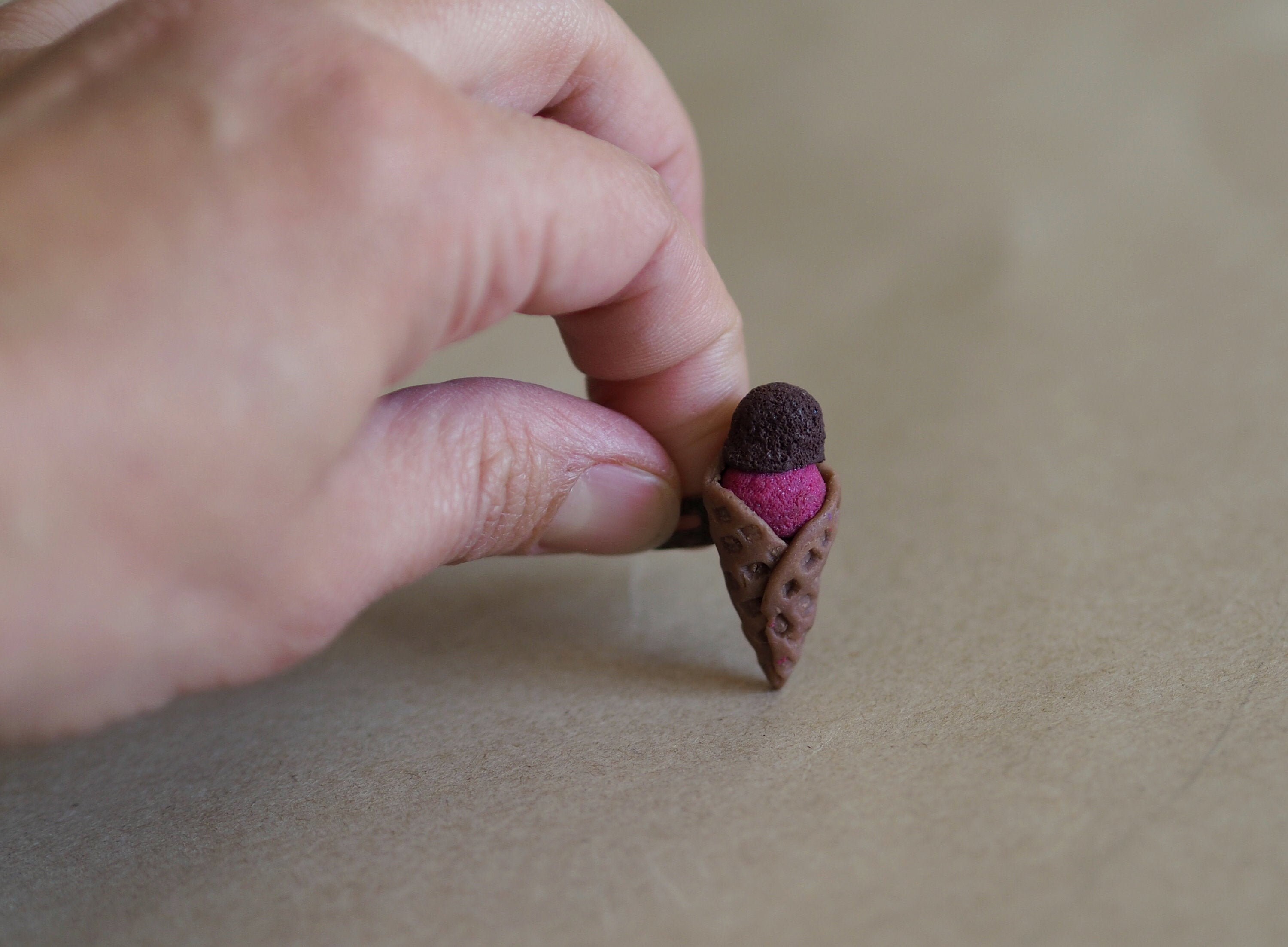 Gelato Ring Clay Ice Cream Ring Beachwear Summer Rings Real - Etsy UK