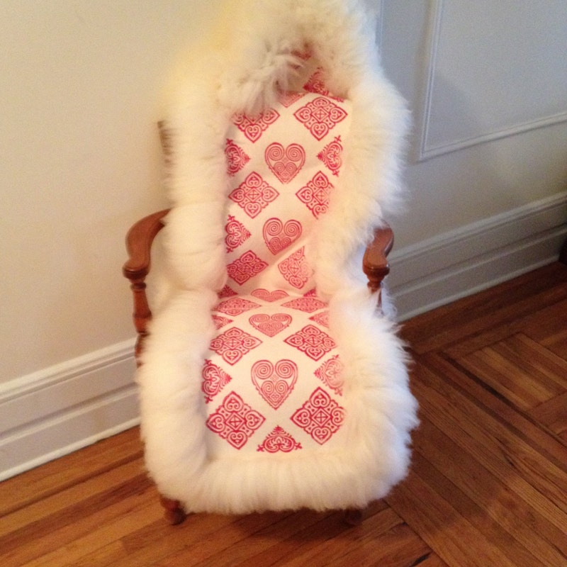 Sheepskin Bench - Etsy