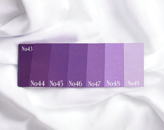 Colour Shades 043 to 049 Aida Fabric || Dyed Effect || Cross Stitch ...