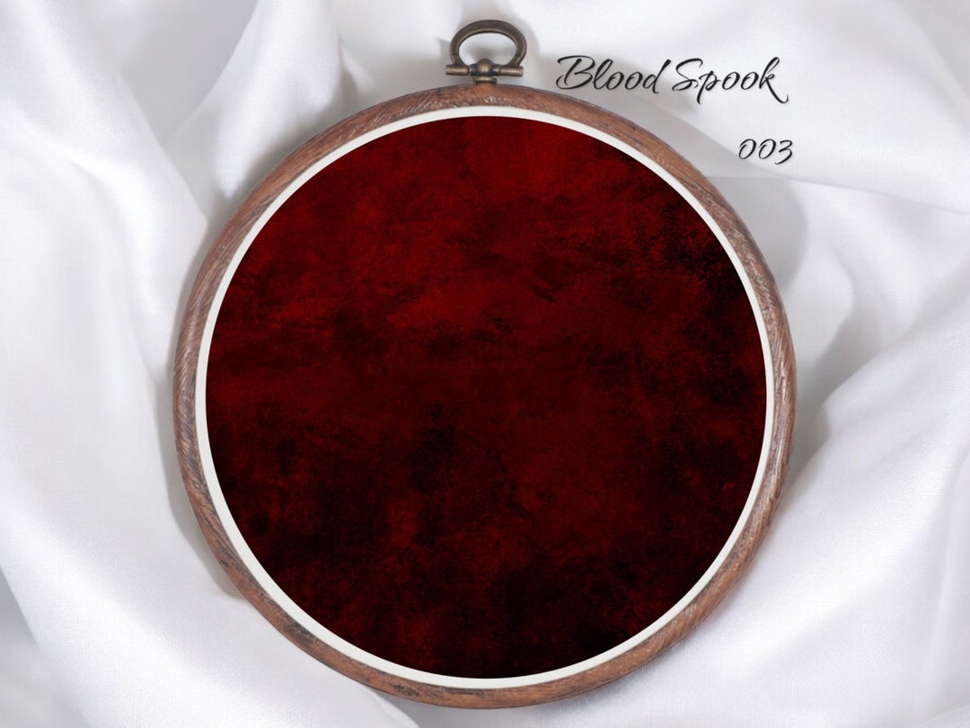 Blood Spook 003 Printed Aida Fabric || Dyed Effect || Cross Stitch ...