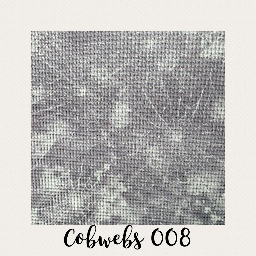 Cobwebs 008 Aida Cloth Hand Dyed Effect Cross Stitch Canvas - Etsy