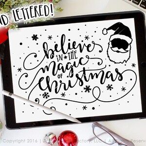 Christmas SVG Cut File, Santa SVG, Believe in the Magic of Christmas ...