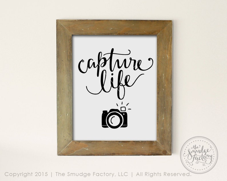 SVG Capture Life Camera Silhouette Cricut Cutting File - Etsy