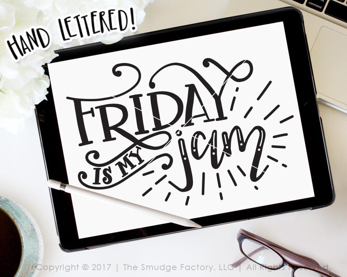 Friday SVG Cut File Friday is My Jam Cutting File Silhouette - Etsy