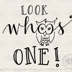 Look Whoo's One Printable File, Baby Birthday Decor, Baby Party ...
