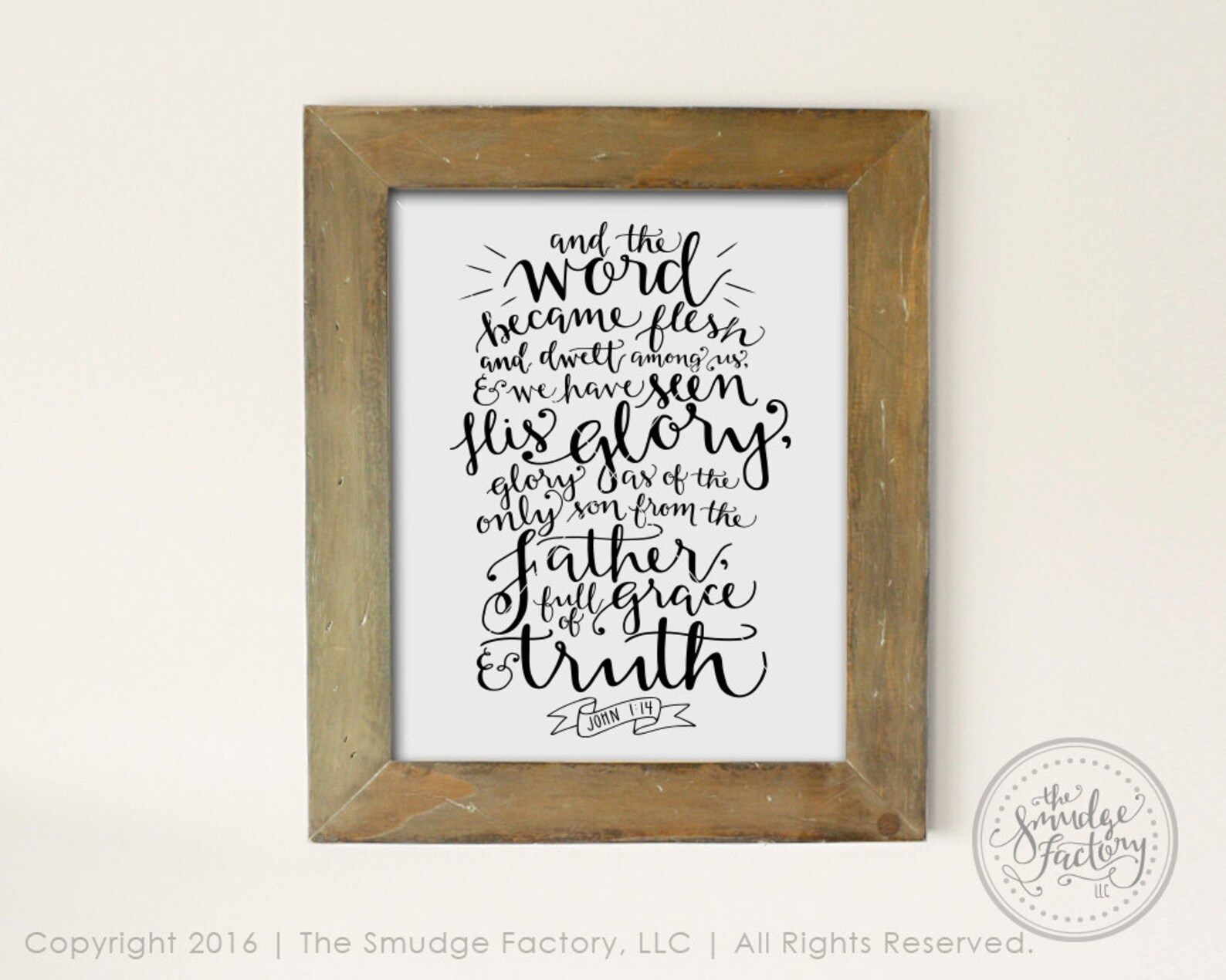 Bible Verse SVG Cut File John 1:14 And the Word Became | Etsy